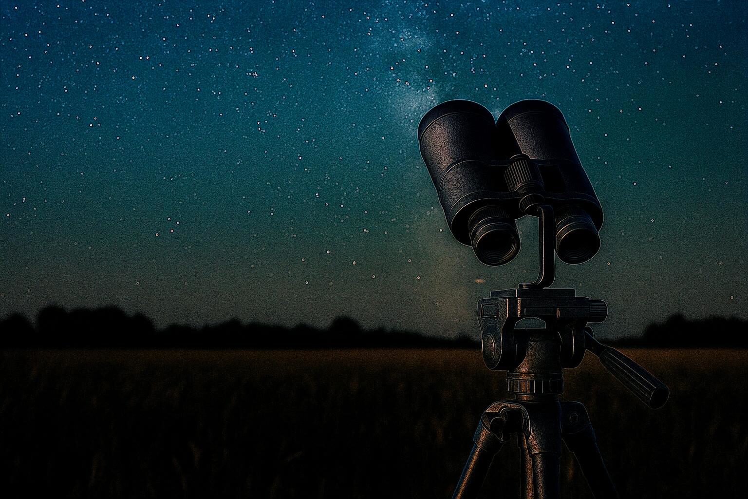 binoculars on tripod using tripod adapter | AstronomyShack